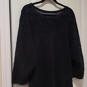 Swim | Vintage Black Mesh Cover Up | Poshmark